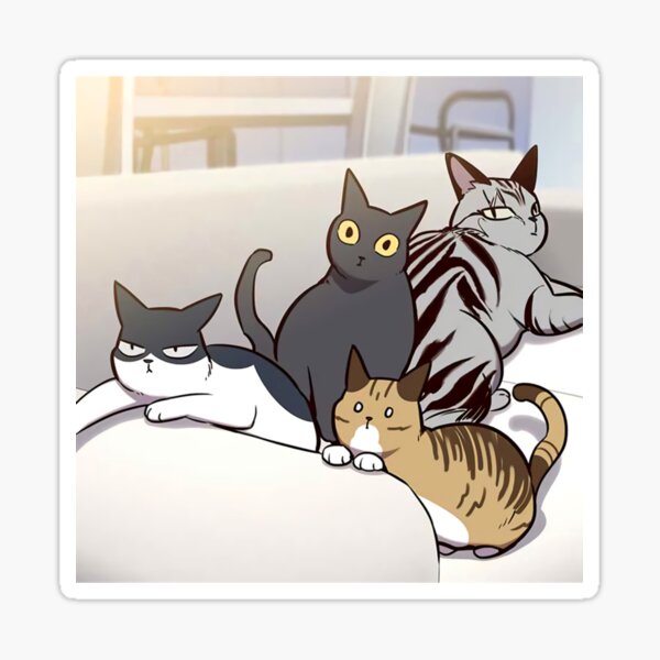 "All Friend Of Cats Eleceed " Sticker by Nekopunchh | Redbubble