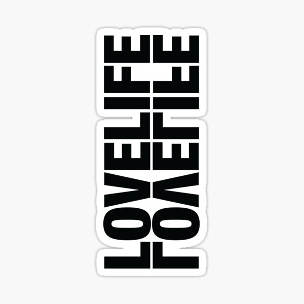 "Love Life Series" Sticker by Design-Warrier | Redbubble