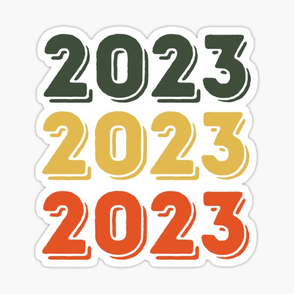 "Vintage 2023" Sticker by tinylove99 | Redbubble