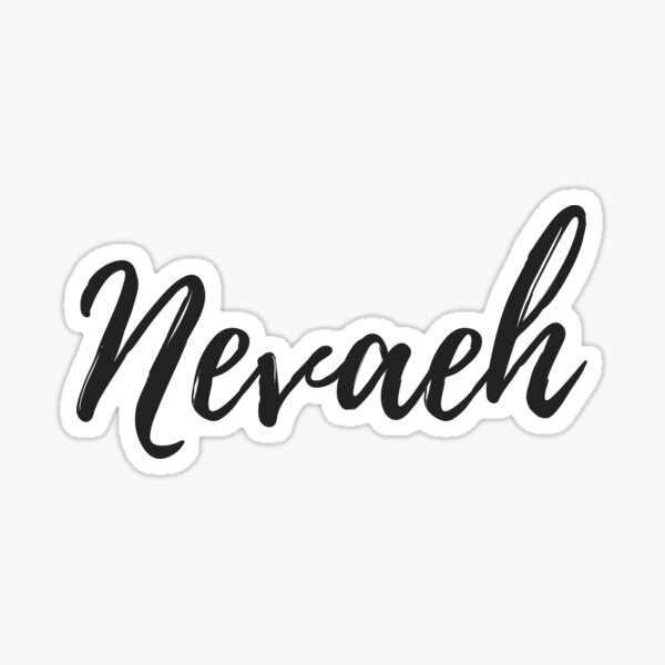 "Nevaeh name" Sticker for Sale by boba2002 | Redbubble
