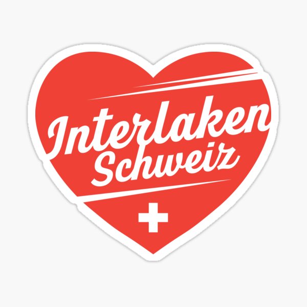 "Interlaken, Switzerland" Sticker by studio838 | Redbubble