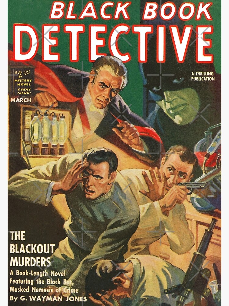 "Black Book Detective Blackout Murders vintage Mystery Comic Retro ...