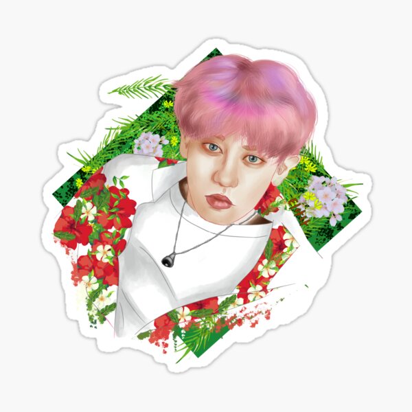 "EXO Chanyeol fanart" Sticker by hajdinka | Redbubble