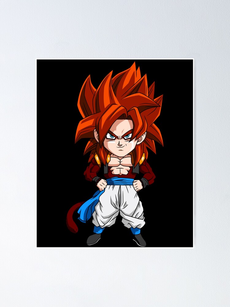 "Gogeta Ssj4 Chibi Classic ." Poster for Sale by weschefdhuew | Redbubble