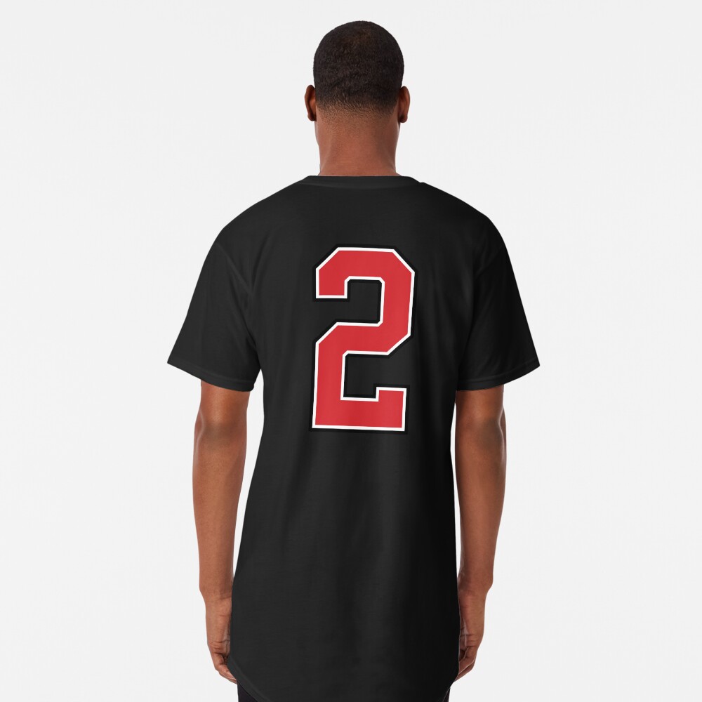 "Sports Number 2, red black color lucky sport two" Sticker for Sale by ...