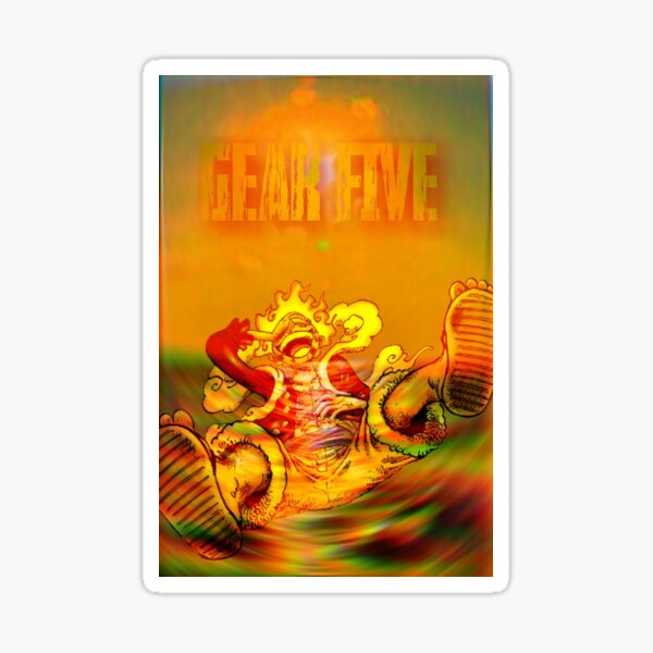 "Equipment luffy Gear five one piece " Sticker for Sale by ...