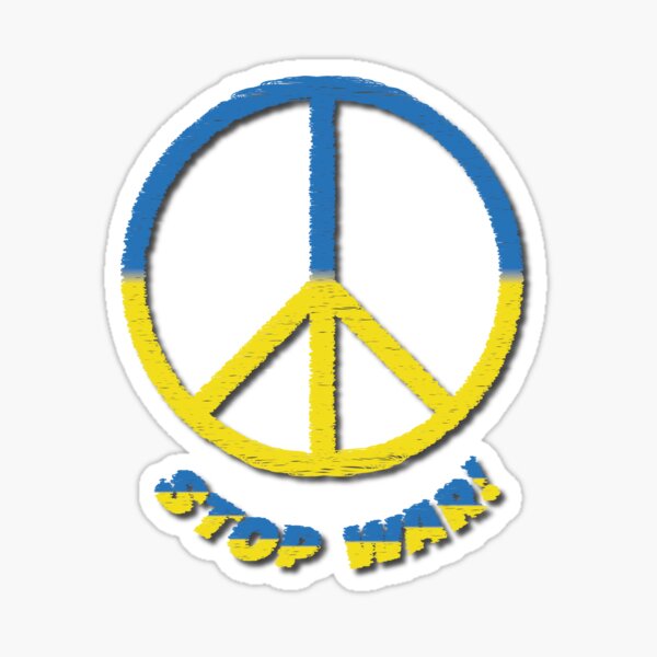 "Stop war" Sticker by GregDesign | Redbubble