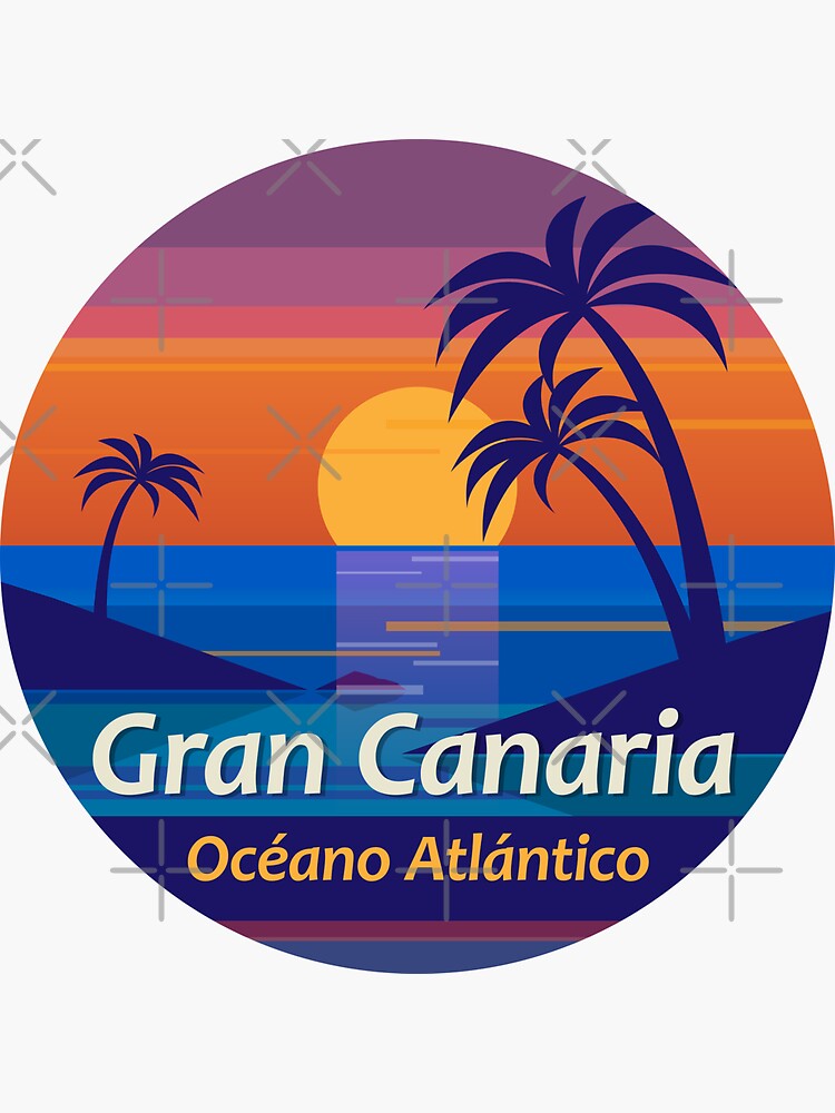"Gran Canaria, Canary Islands" Sticker for Sale by studio838 | Redbubble