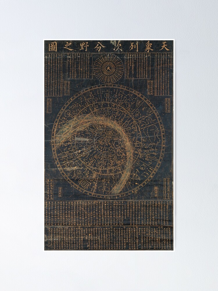"Cheonsang Yeolchabunyajido Ancient Korean Star Map Astronomy Chart ...