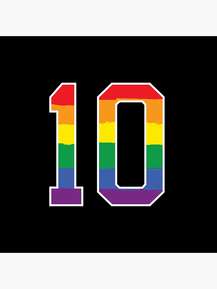 "Number 10 Rainbow LGBT pride ten" Poster for Sale by LoveIsColorful ...