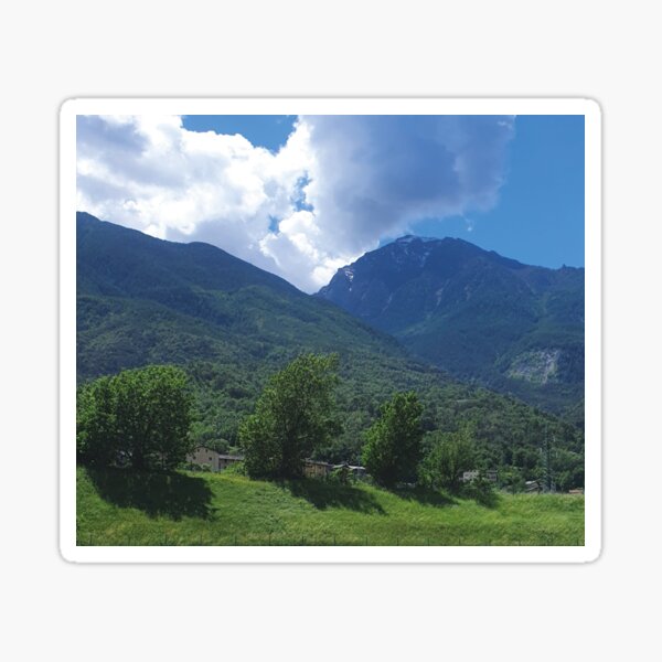 "Mountains" Sticker by GregDesign | Redbubble