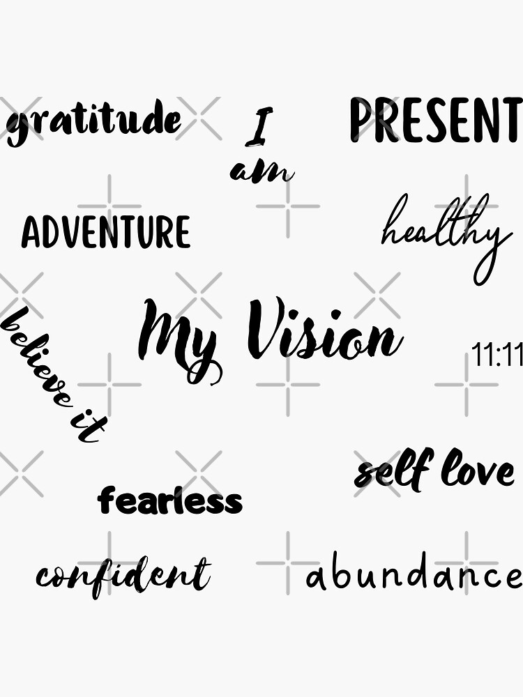 "Vision Board Sticker Pack" Sticker for Sale by MarssyMT | Redbubble