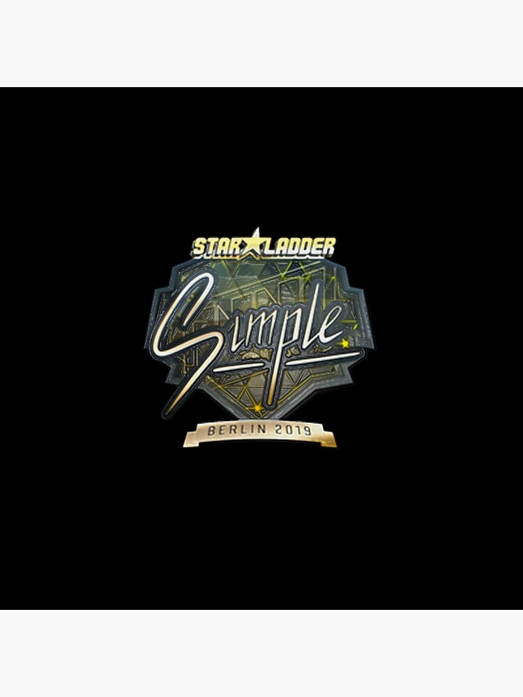 "S1mple sticker (gold)" Poster for Sale by si3iy | Redbubble