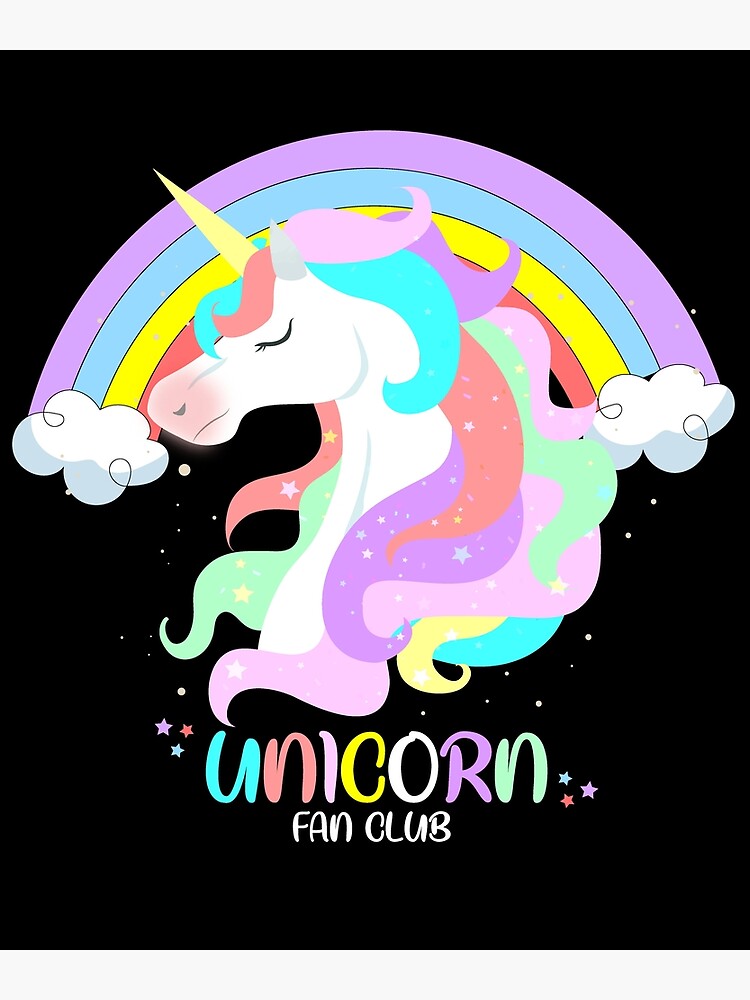 "Unicorn Fan Club For unicorn lover" Poster for Sale by salahsenpai ...
