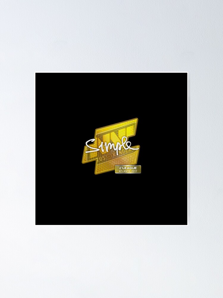 "Stickers S1mple" Poster by si3iy | Redbubble