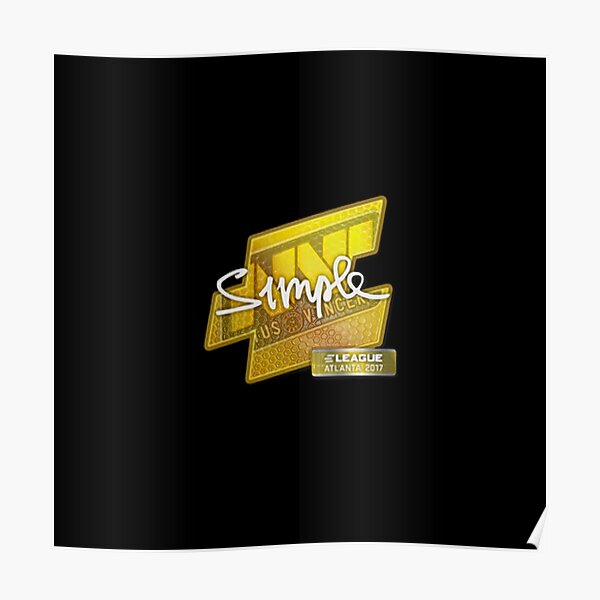 "Stickers S1mple" Poster by si3iy | Redbubble