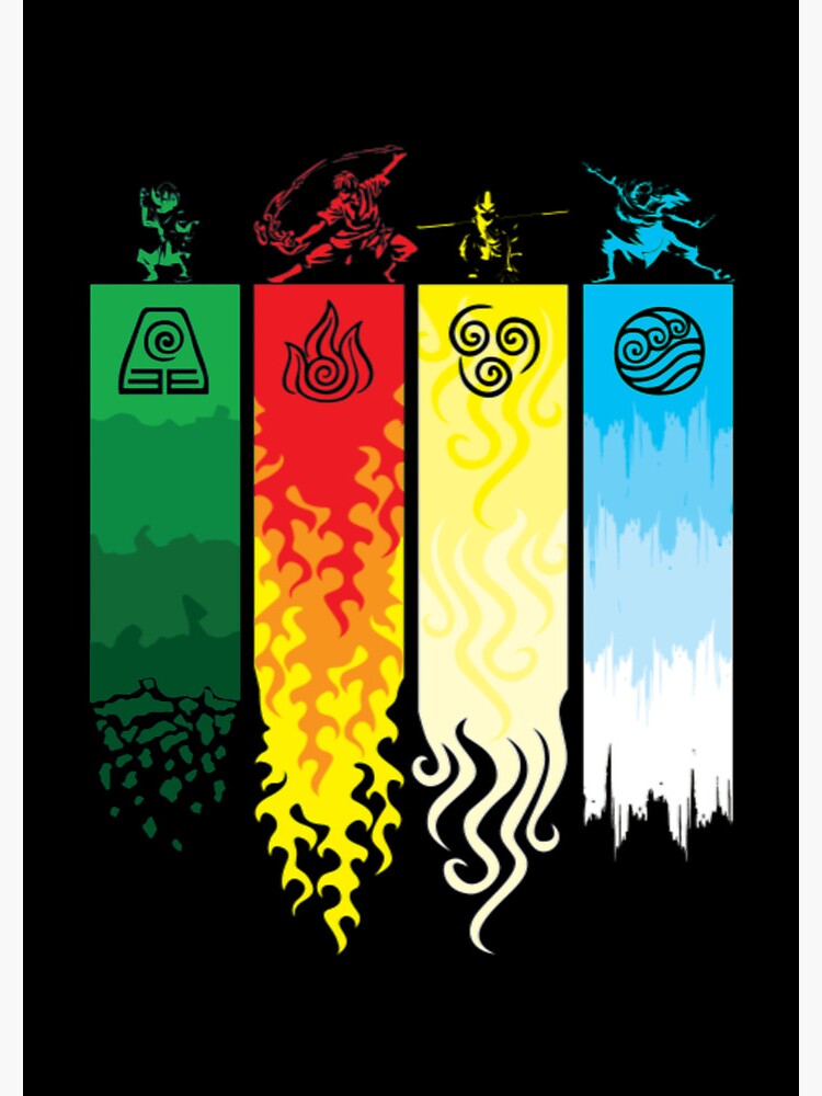 Cuaderno de espiral «Avatar The Last Airbender. Símbolos de elementos ...