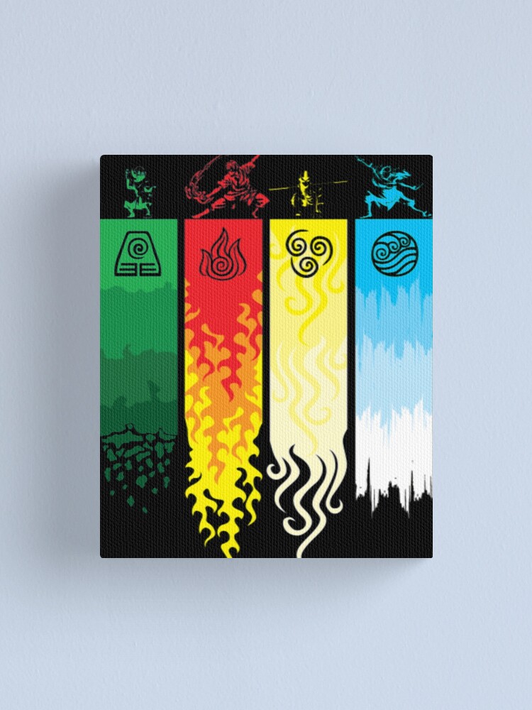 Lienzo «Avatar The Last Airbender. Símbolos de elementos Avatar The ...