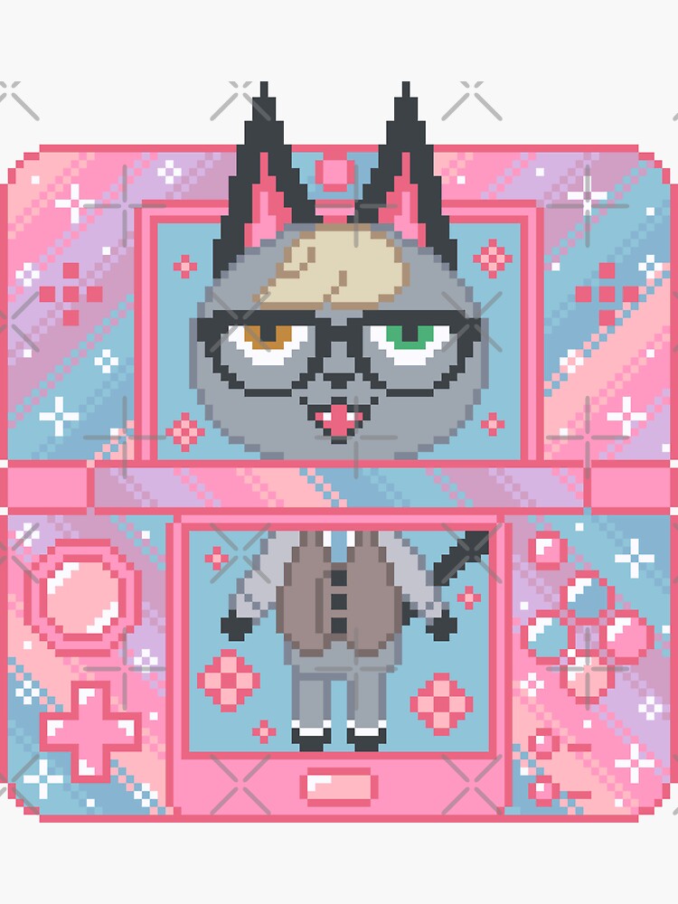 "Pastel Handheld Pixel Art" Sticker by AlleenasPixels | Redbubble