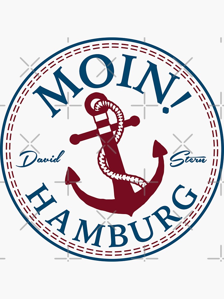 "MOIN, HAMBURG by David Stern" Sticker by DSternDesign | Redbubble