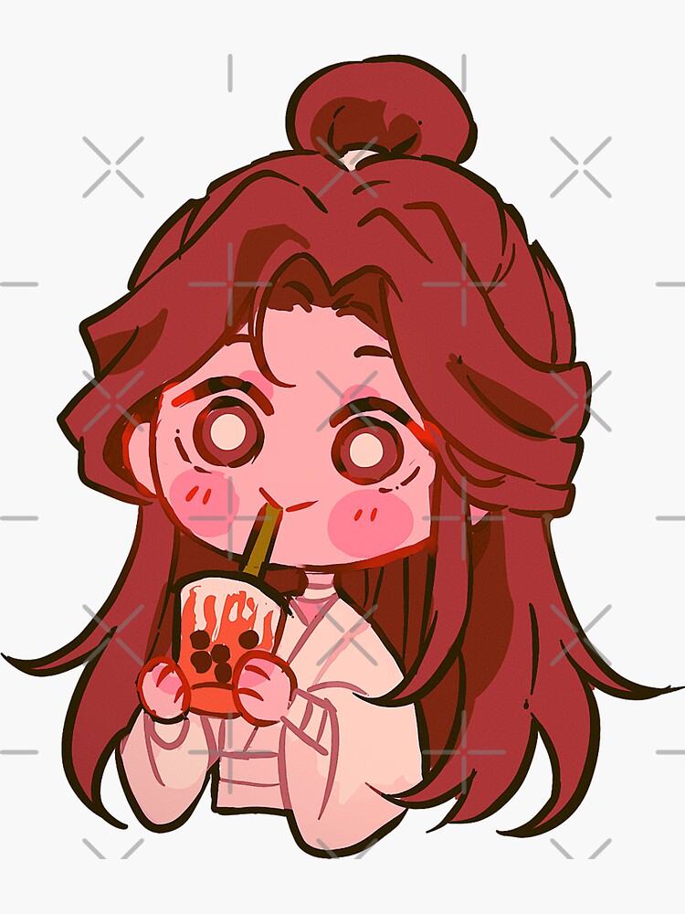 "xie lian boba 2/2" Sticker by Mylunechi-shop | Redbubble