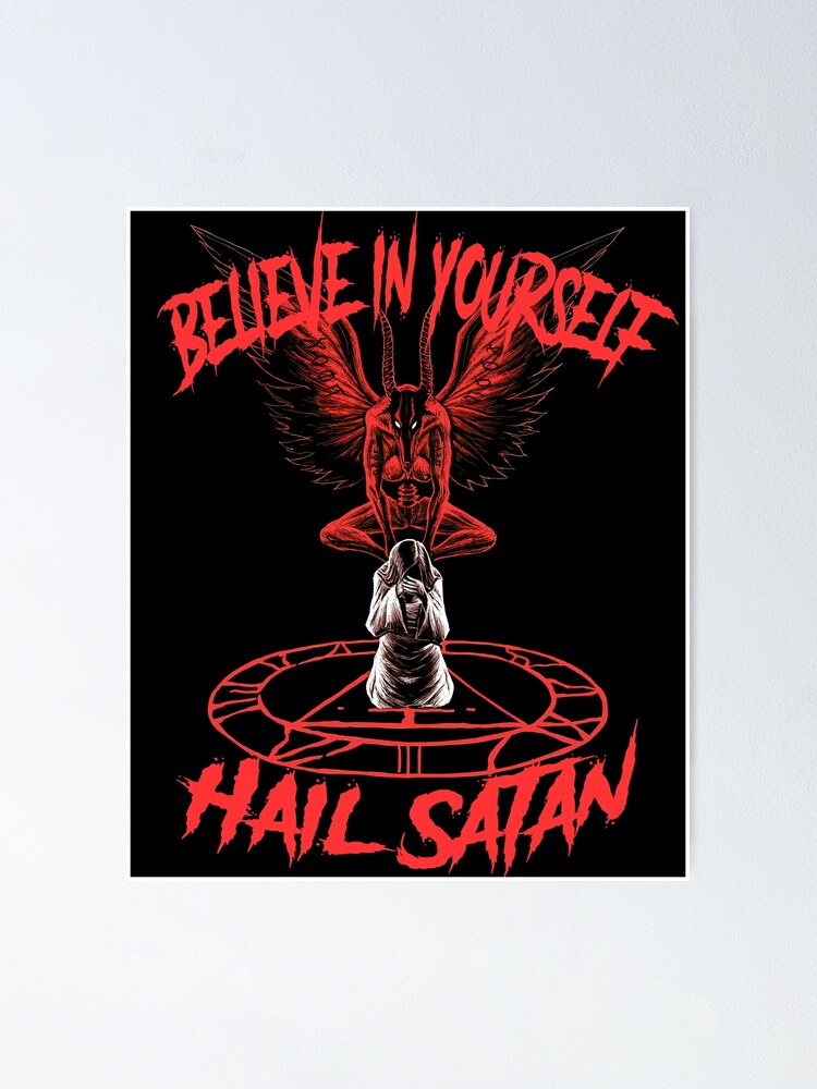 "Hail Satan" Poster for Sale by DawnHarbert | Redbubble
