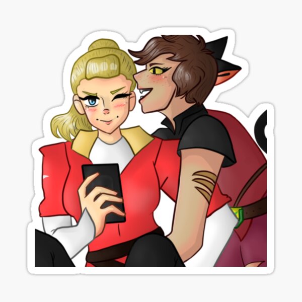 "Catra x Adora || Shera And The Princesses of Power" Sticker by zxirrl ...