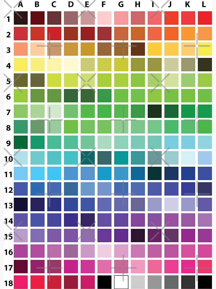"Web Color Chart" Art Print for Sale by annembray | Redbubble