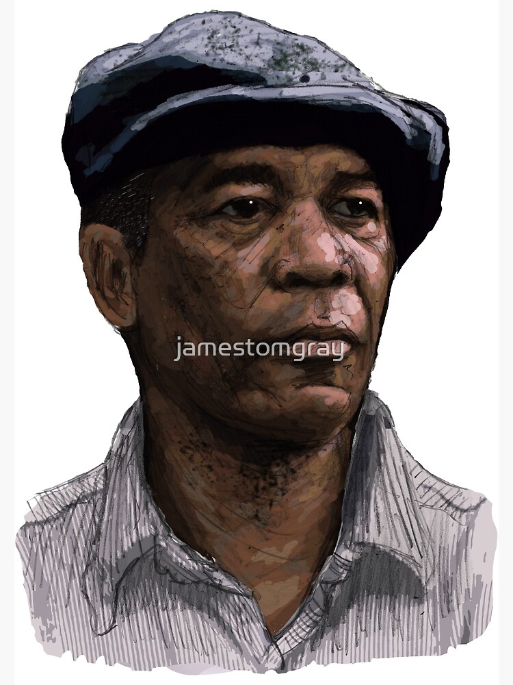 "Morgan Freeman (colour)" Poster by jamestomgray | Redbubble