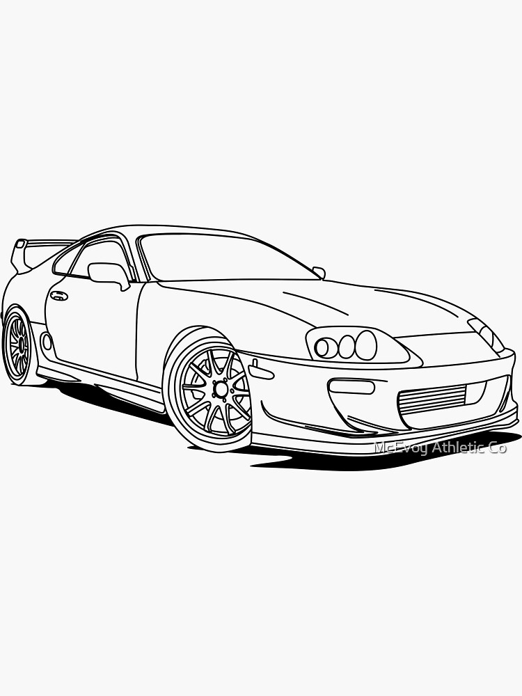 Pegatina «Toyota Supra» de MegaLawlz | Redbubble