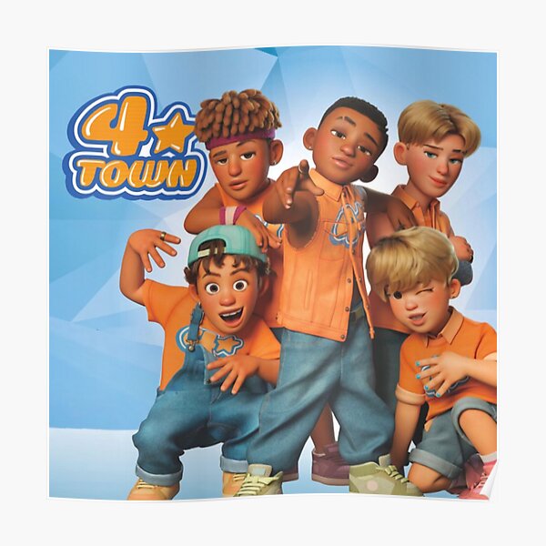 "4TOWN from the turning red movie " Poster for Sale by Redbubblofficia ...