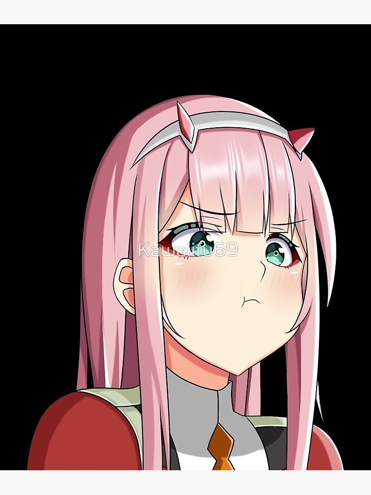 Póster «Zero Two haciendo pucheros DARLING in the FRANXX» de Kawaiifu69 ...