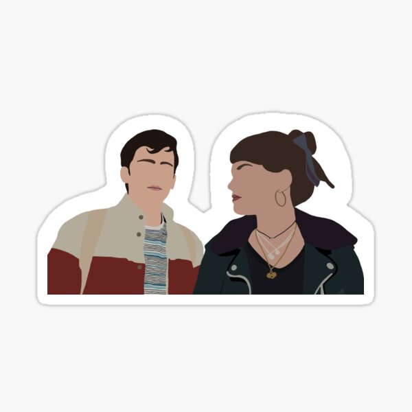 "Maeve and Otis" Sticker by Lauren-dx14 | Redbubble