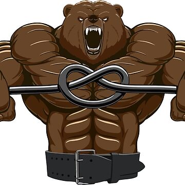 "Strong bear" Poster for Sale by Sportsiberia | Redbubble