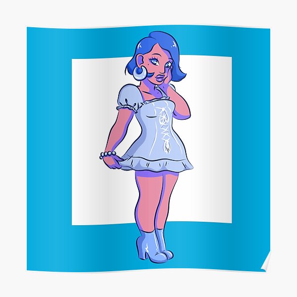 "feeling blue" Poster for Sale by murderclowns | Redbubble