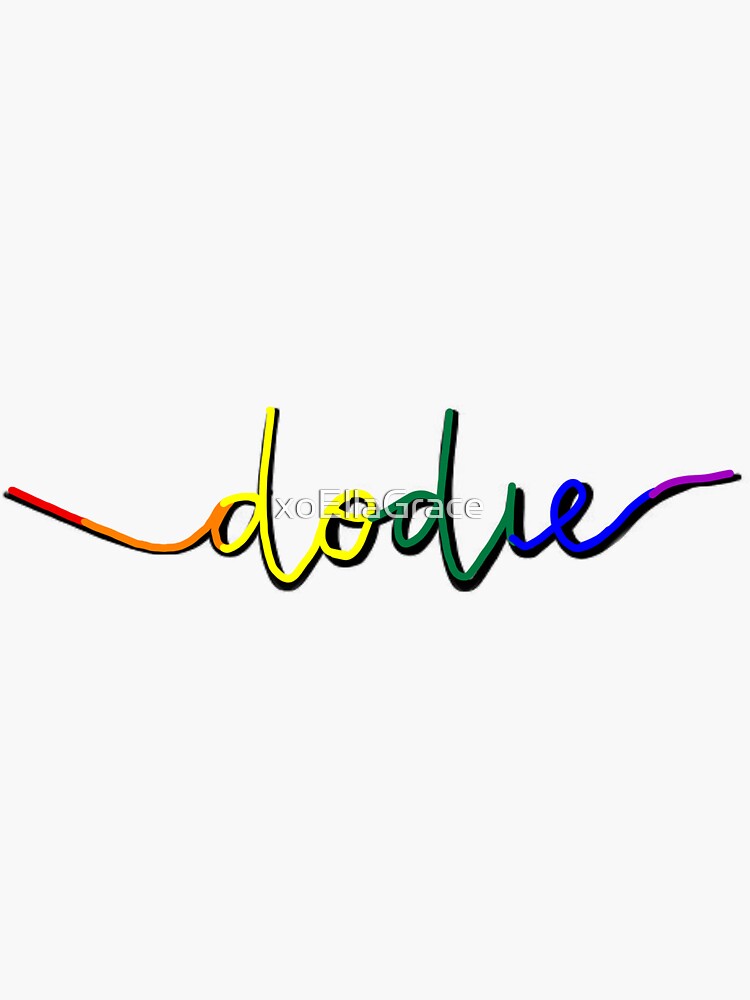 Dodie’ Pride Sticker" Sticker for Sale by xoEllaGrace | Redbubble