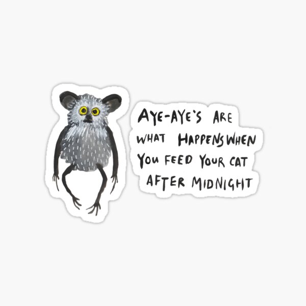 "Aye-aye" Sticker by carysfletcher | Redbubble