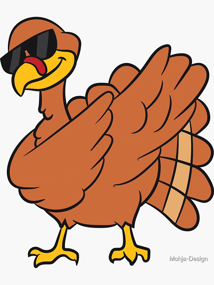 "Turkey - Dab, dabbing, dancing" Sticker by Mohja-Design | Redbubble