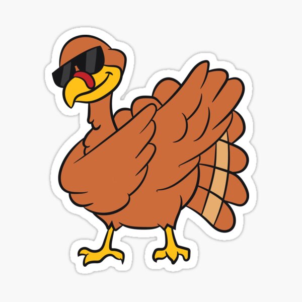 "Turkey - Dab, dabbing, dancing" Sticker by Mohja-Design | Redbubble