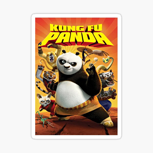 "Kung Fu Panda Poster" Sticker by fransiscahop | Redbubble
