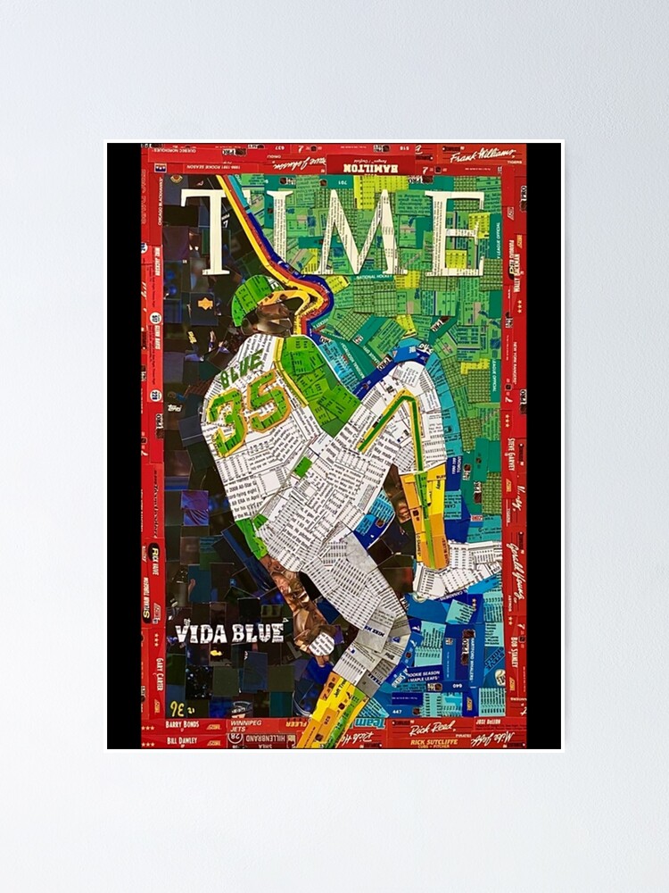 "Vida Blue baseball card mosaic Classic" Poster for Sale by ...