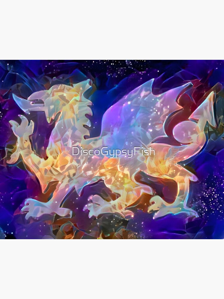 "Welsh Dragon Fire Crystal" Poster for Sale by DiscoGypsyFish | Redbubble