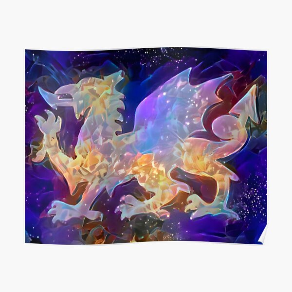 "Welsh Dragon Fire Crystal" Poster for Sale by DiscoGypsyFish | Redbubble
