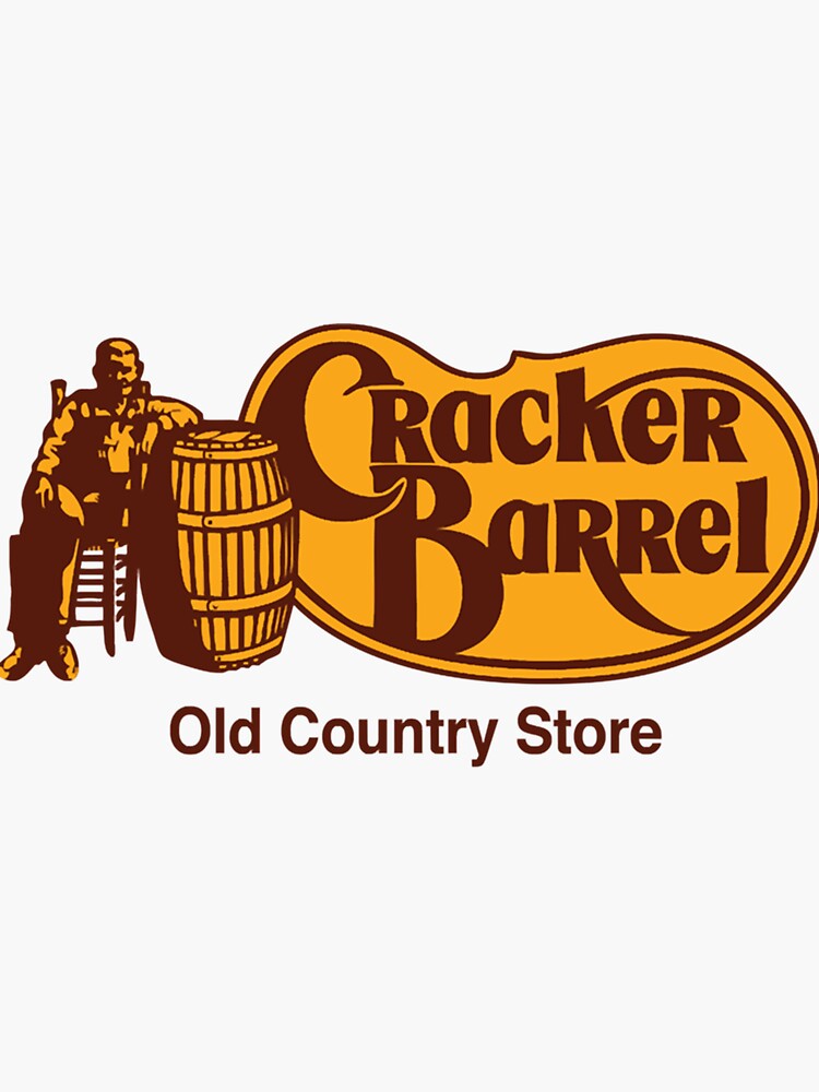 "Cracker Barrel Resto " Sticker for Sale by EzekiMicah | Redbubble