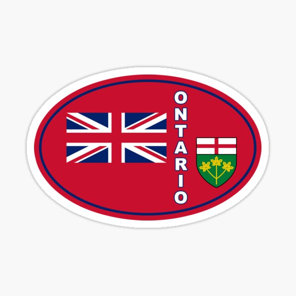 "ONTARIO Flag Gifts, Phone Cases, Stickers & Products (11)" Sticker by ...