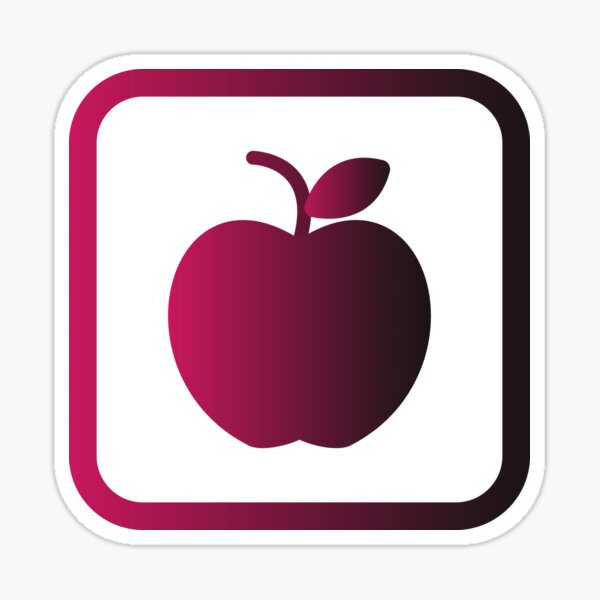 "Apple box sticker" Sticker for Sale by ChazulfDesign | Redbubble