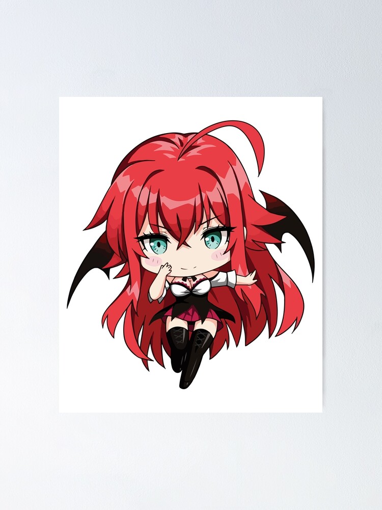Póster «Rias Gremory Chibi High School DxD» de WeebooTr4sh | Redbubble