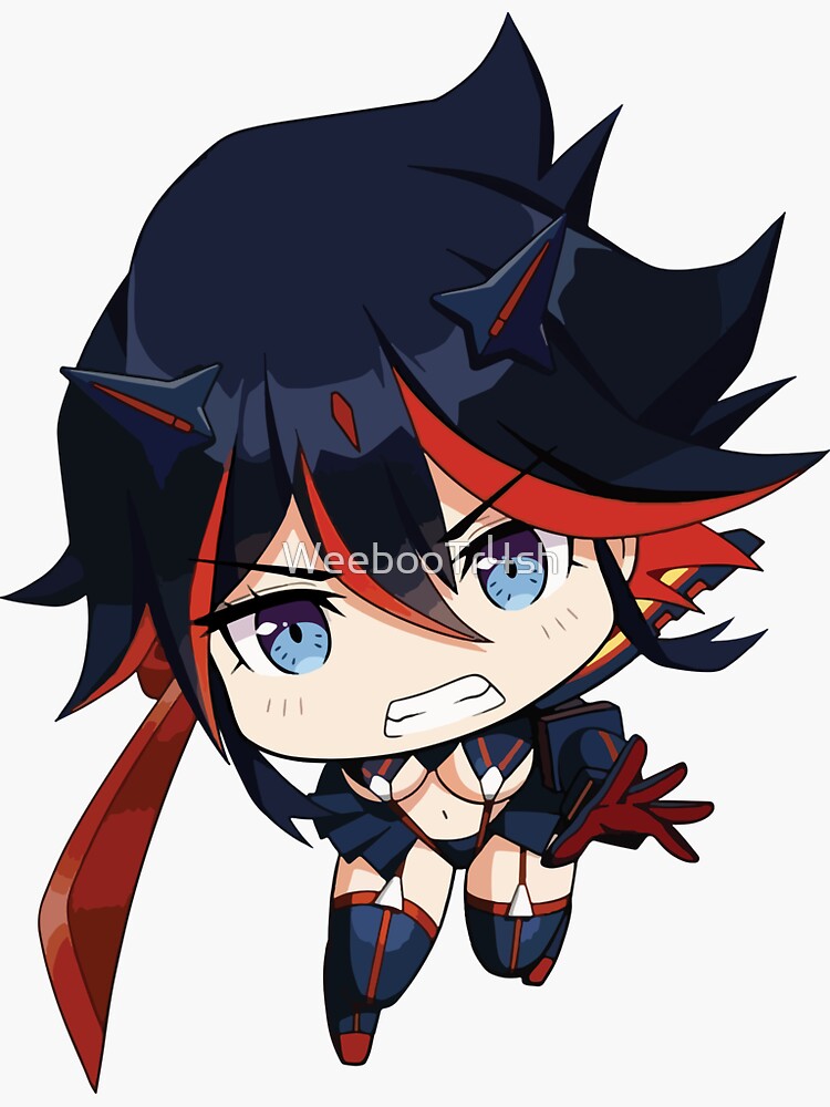 "Ryuuko Matoi Chibi Kill la Kill" Sticker by WeebooTr4sh | Redbubble