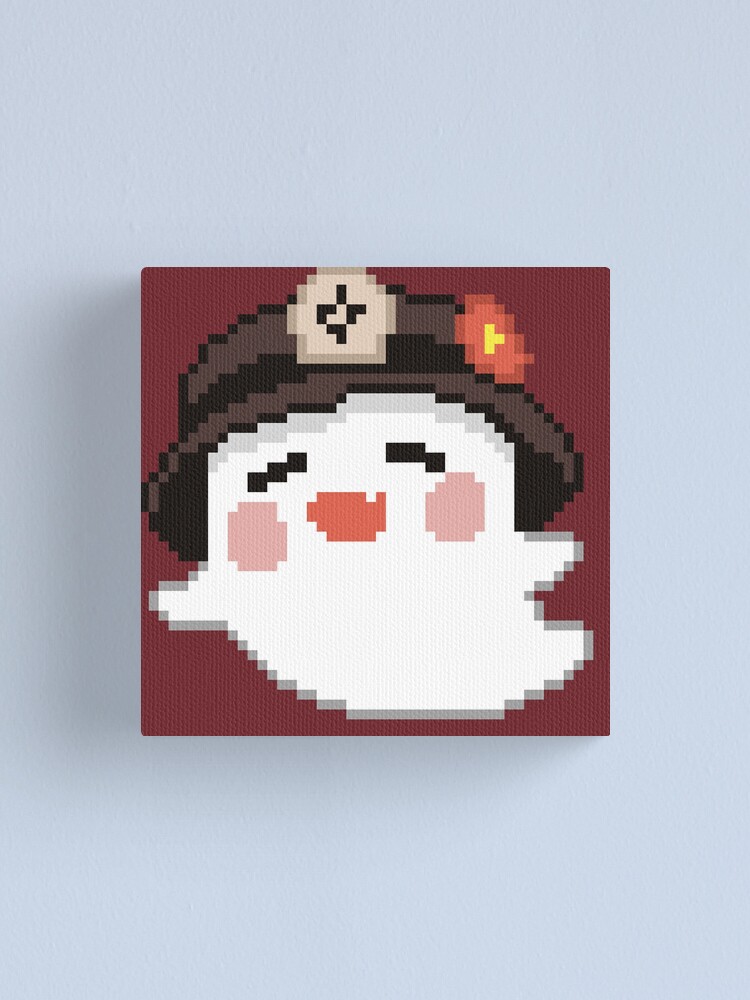 Lienzo «Fantasma de Genshin Impact Hu Tao Pixel Art» de grphc-dsg21 ...