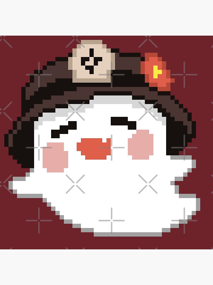 Poster « Genshin Impact Hu Tao Fantôme Pixel Art », par grphc-dsg21 ...